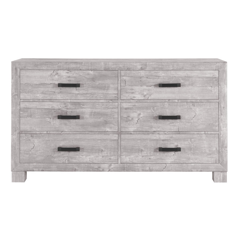 Red Barrel Studio® Chiniqua 6 Drawer 59.2" W Double Dresser | Wayfair